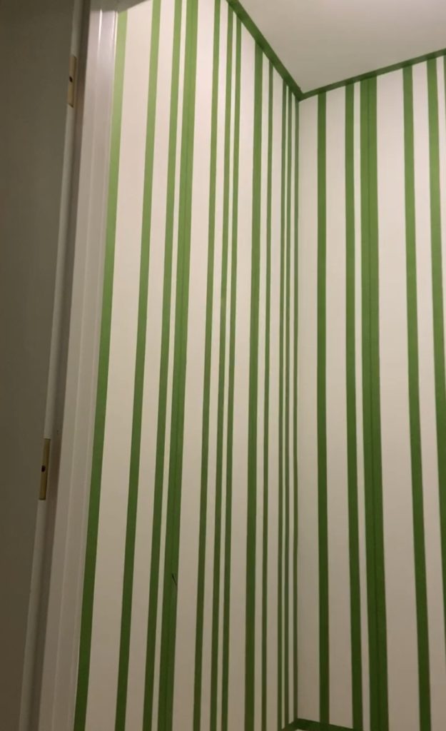 DIY Vertical Wall Stripes