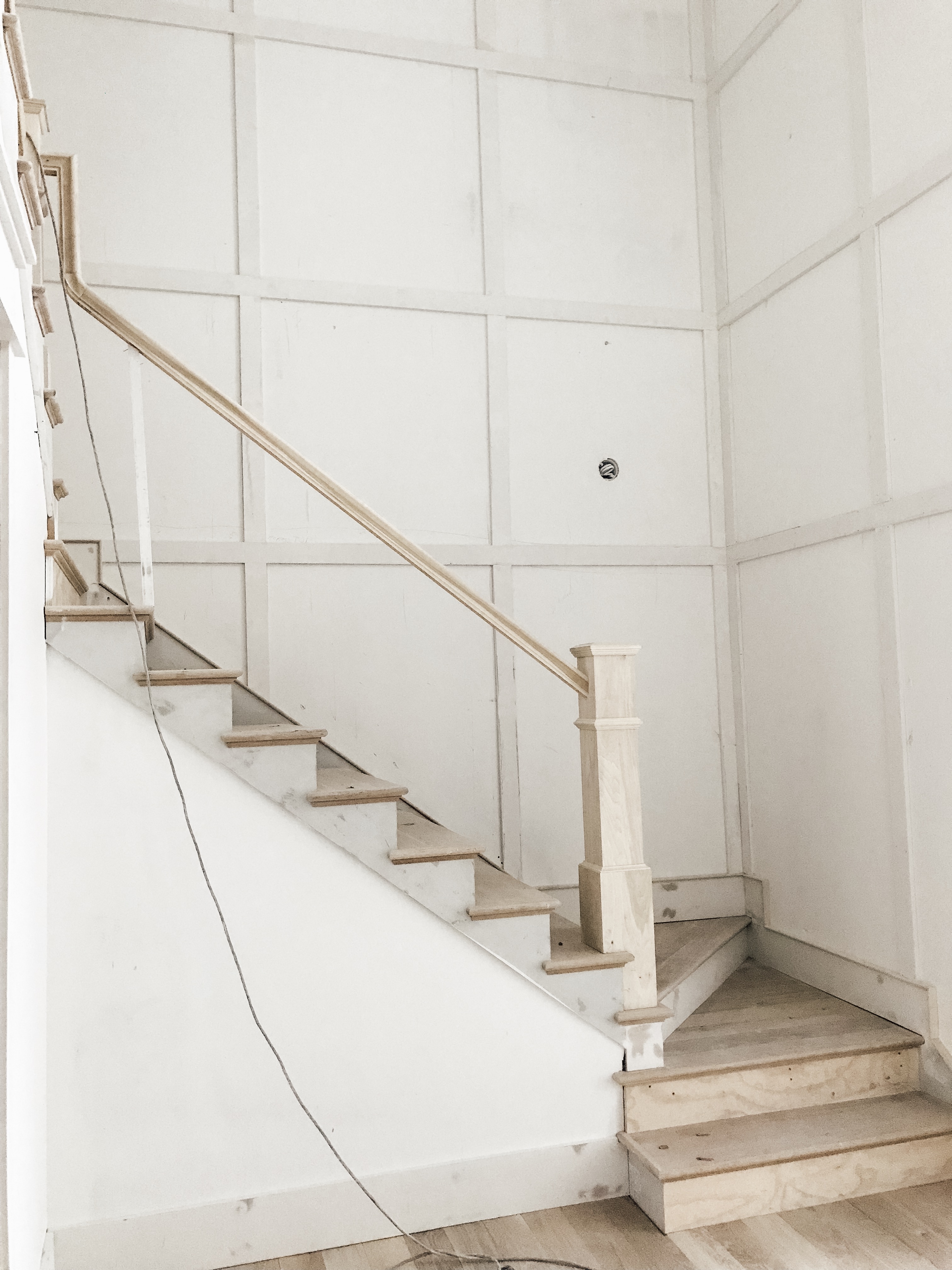 How I Planned Our Entryway Staircase Moulding