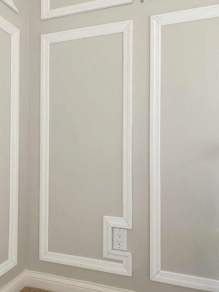 Picture Frame Molding: How to Install Around a Light Switch or Outlet